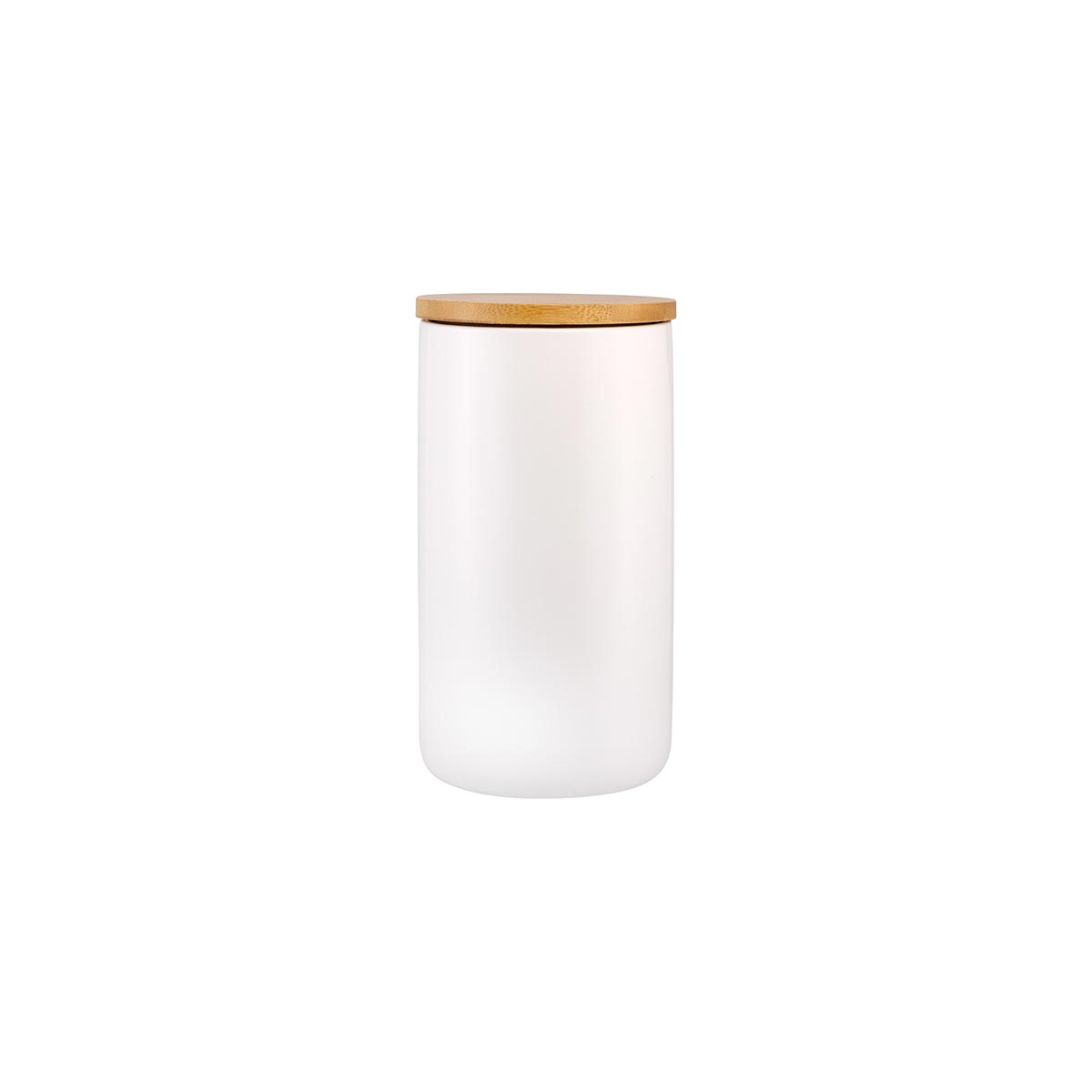 White Ceramic Container with Bamboo Lid - 1000ml – Sage and Co Australia